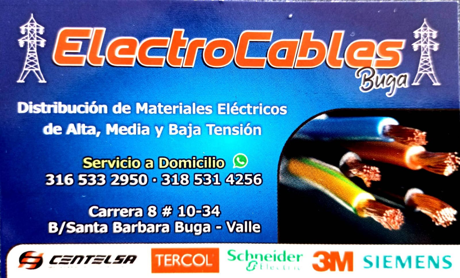 Consulta Amarillas - ELECTRO CABLES EN BUGA